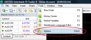 How to setup Email and Push Notification settings in MT4